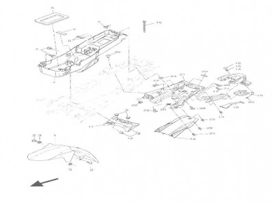 Colin inferior Yamaha Mt-07 tracer abs 2015 - 2017