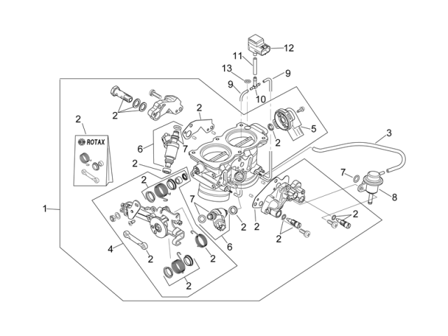 Sensor presion atmosferica Aprilia RSV Mille 1000 1998 - 2000