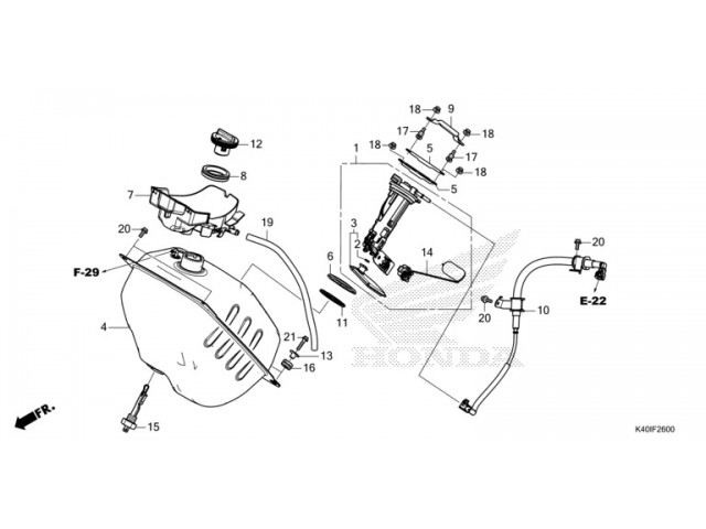 Bomba gasolina Honda Forza 125 2021 - 2023