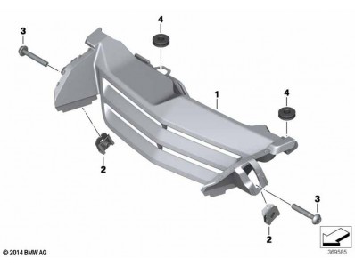 Embellecedor rejilla aleta delantera pico Bmw R 1250 GS Adventure 202