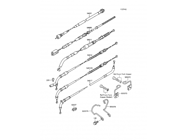 Cable embrague Kawasaki vulcan 750 1986-1996